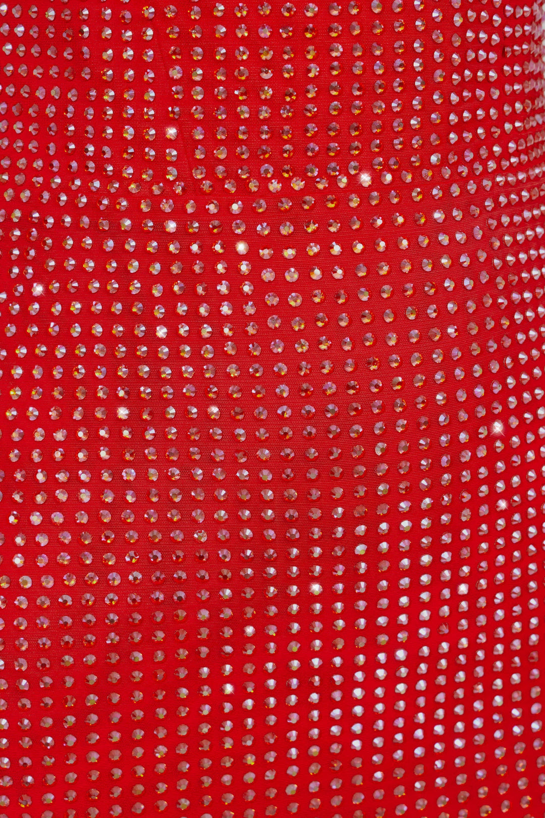 Ines Embellished Corset Mini Dress in Fire Red | Oh Polly
